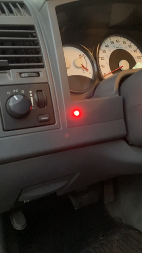 Red or Blue Blinking LED lights / Fake Car Alarm Indicator + Warning ...