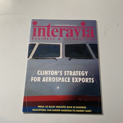 1995 Sep Interavia Business And Technology Magazine Aerospace Exports ...