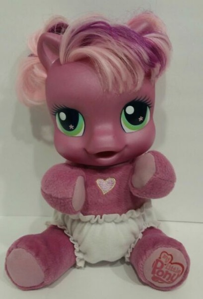 MLP My Little Pony Cheer Me up Cheerilee Talking Newborn Plush 2009 ...