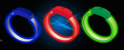 LED WRISTBANDS LIGHT UP BANDS NIGHTCLUB LED WRISTBANDS 100 PACK | eBay