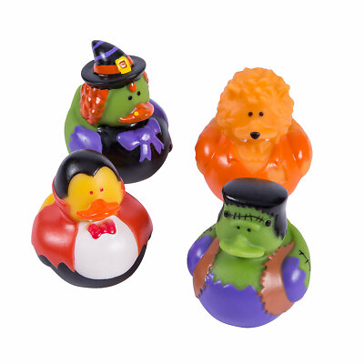 12 Halloween Monster Rubber Duckies Ducks Toys Frankenstein Dracula ...