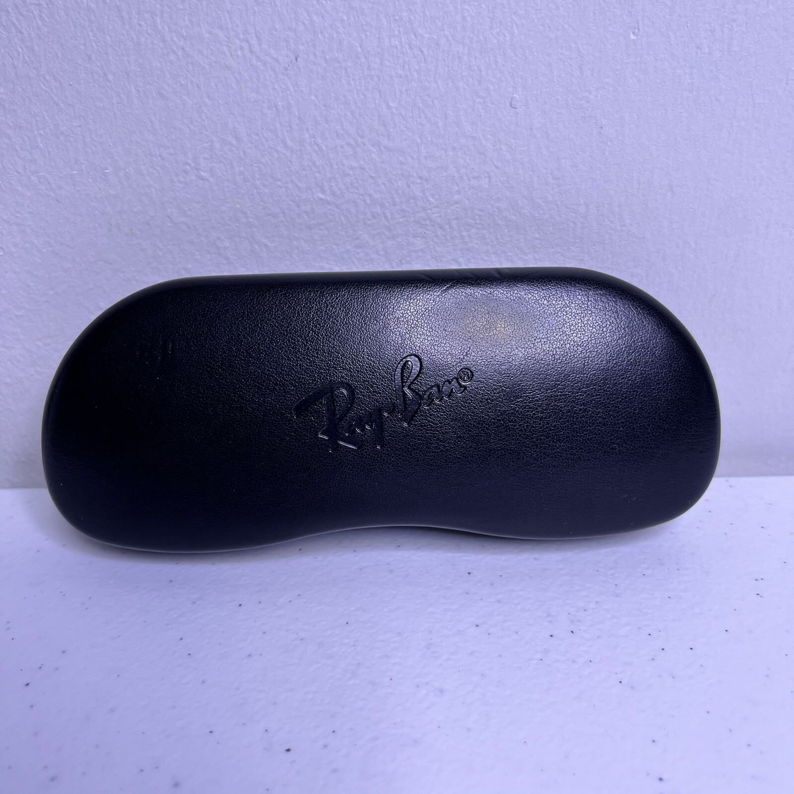 Ray Ban Black/Gray Hard Clam Shell Glasses Case Sunglasses Eyeglasses ...