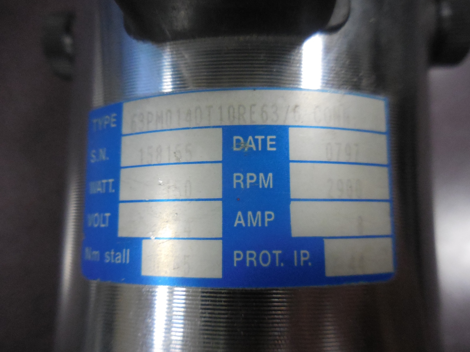 Siboni Motor Model 63PM014DT10RE63/6. CONN 24V 8 AMP 150 WATT | eBay