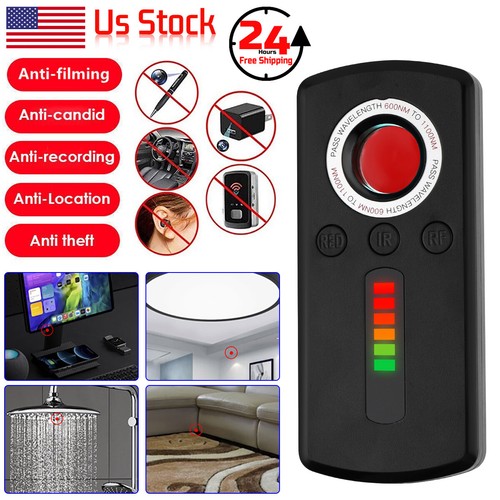 Anti-Spy RF Signal Detector Camera GSM Audio Bug Finder Scanner Tracker ...