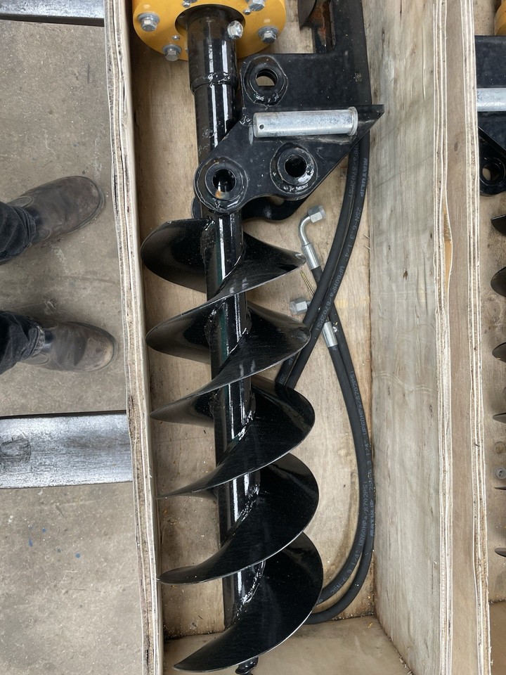 Post Hole Auger Hydraulic 25mm Pins 8”/200mm Excavator ☎️07711 285948☎️ ...