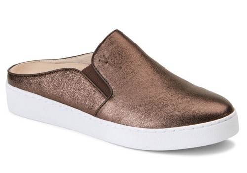 Vionic Mule Womens 6 Wide Dakota Bronze Metallic Shoe Orthotic Comfort ...