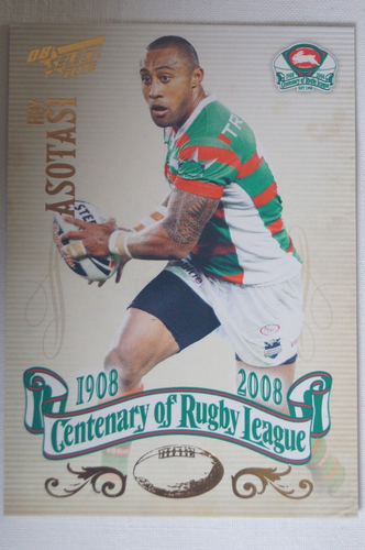 NRL Rugby League 1908-2008 Centenary of Rugby League Card Rabbitohs Roy ...