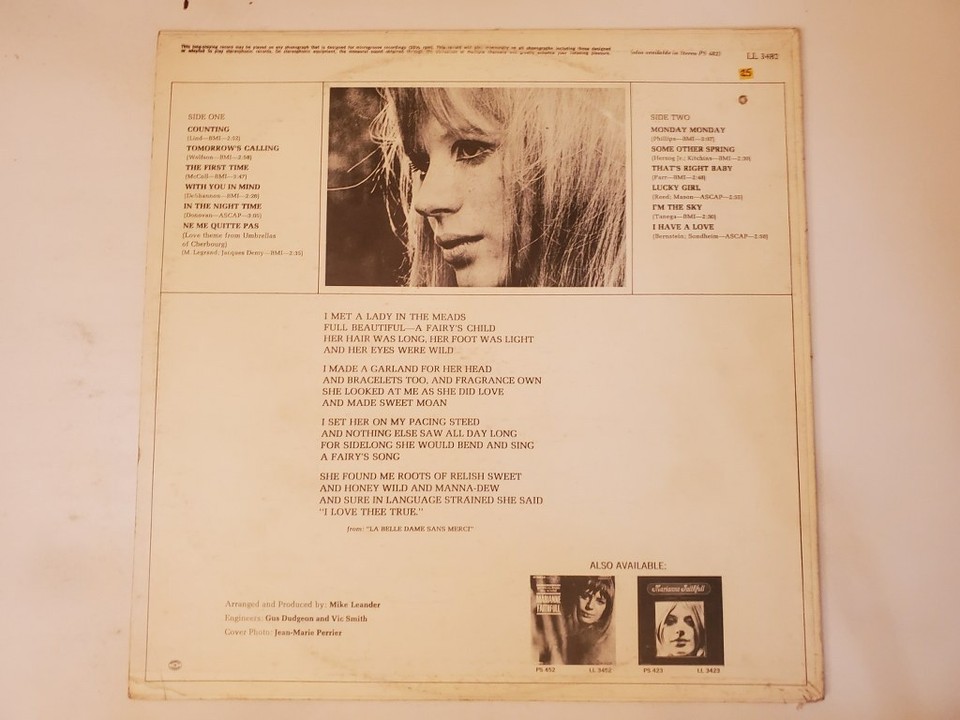 Marianne Faithfull - Faithfull Forever... (Vinyl Record Lp) | eBay