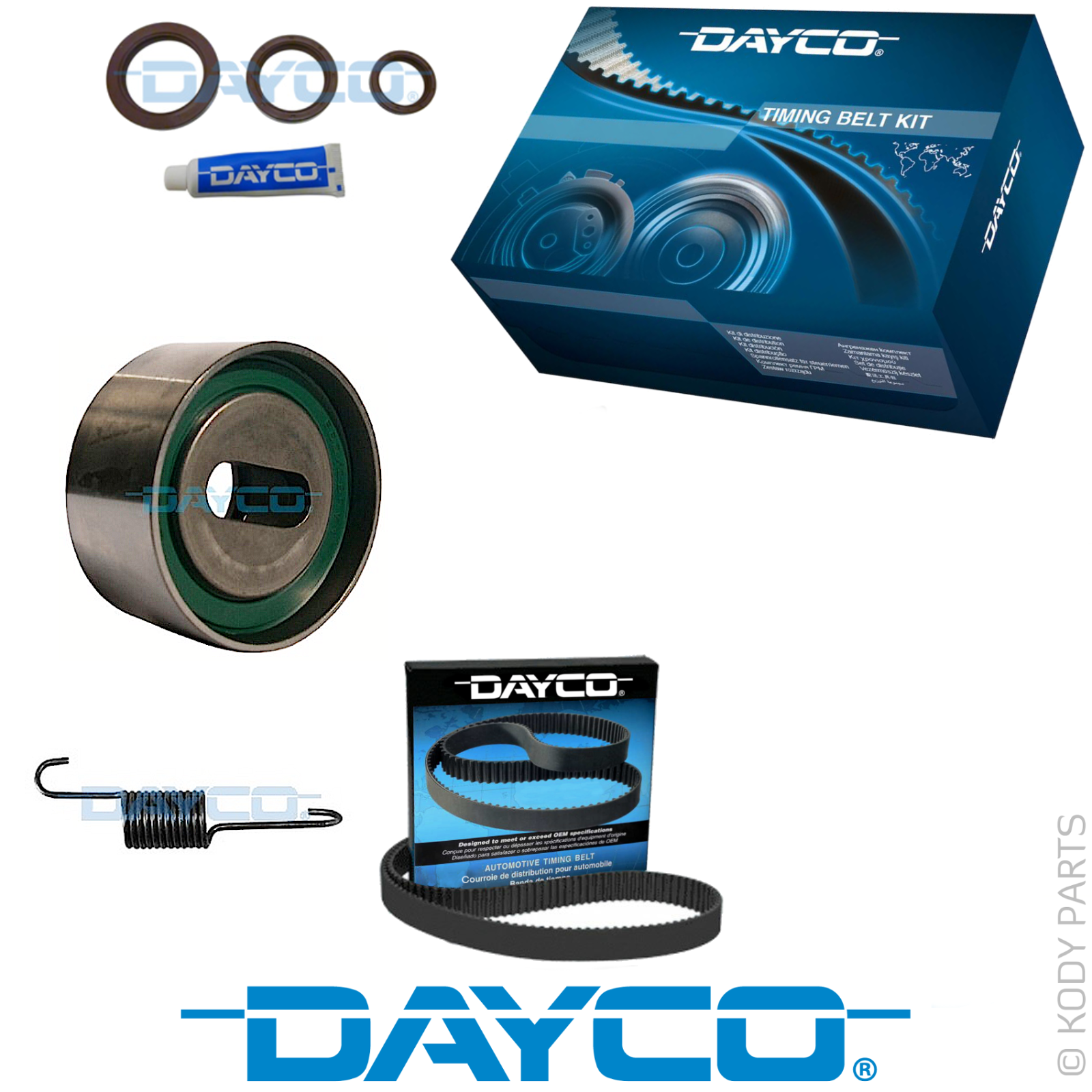 DAYCO TIMING BELT KIT - for Mazda 121 1.3L 8v SOHC Carby (B3 engine ...