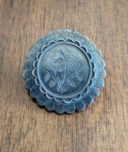 Vintage Estate Jewelry Sterling Silver Engraved Pin K17 | eBay