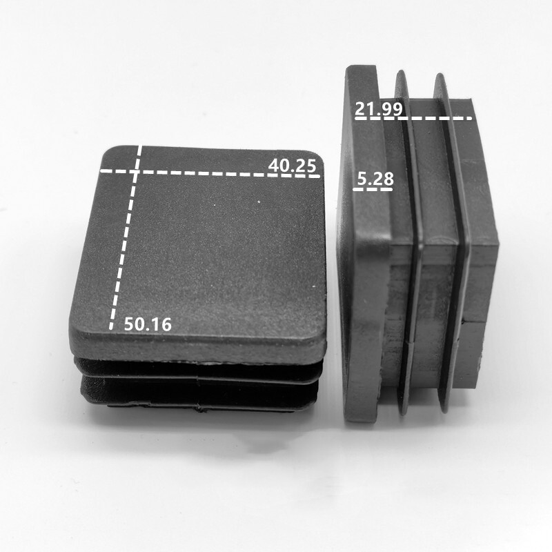 Rectangular - Square Tube Inserts Plastic End Caps Blanking Plugs ...