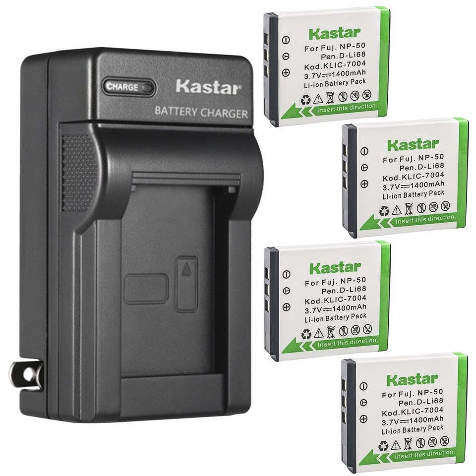 Kastar NP-50 Battery Wall Charger for Fujifilm Instax SHARE SP-3 SP3 ...