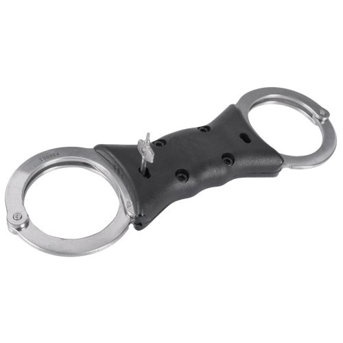 Blueline Rigid Handcuffs with Moulded Grip-Security/Police/Military ...