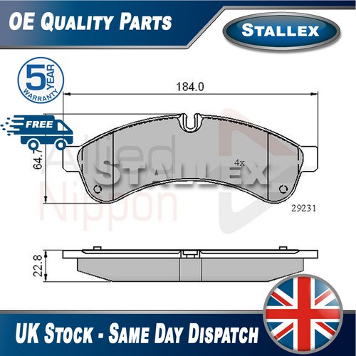 Fits Iveco Daily 2006- 3.0 D Brake Pads Set Rear Stallex 42555633 ...