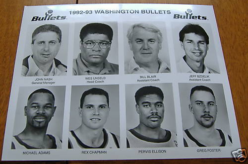 NBA team photos washington bullets 1992 -93 | eBay