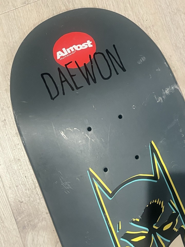 RARE Batman Daewon Song DC Comics Almost Skateboard Deck Matte Gray Marvel | eBay
