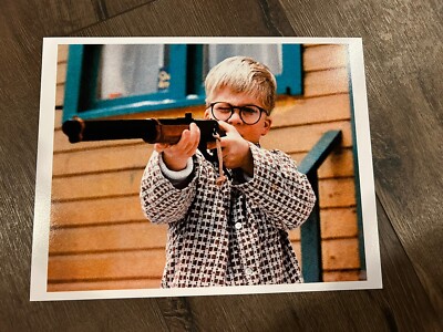 A CHRISTMAS STORY Ralphie Art Print Photo 8” x 10” Red Ryder BB GUN ...