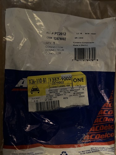 GM 13579002 Wiring Harness Pigtail Connector PT2612 OEM NOS General ...
