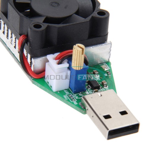 Electronic Load Resistor USB Discharge Battery Tester with Fan 15W 3.7 ...