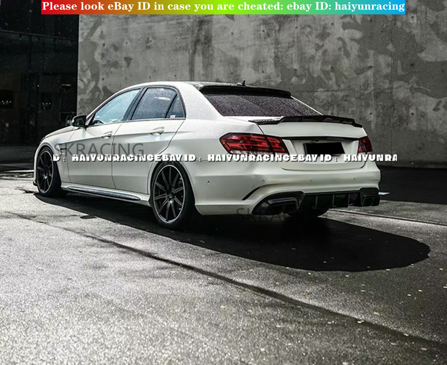 FOR 2010-2016 W212 E300 E350 E550 E63 SEDAN CARBON FIBER REAR TRUNK SPOILER WING | eBay