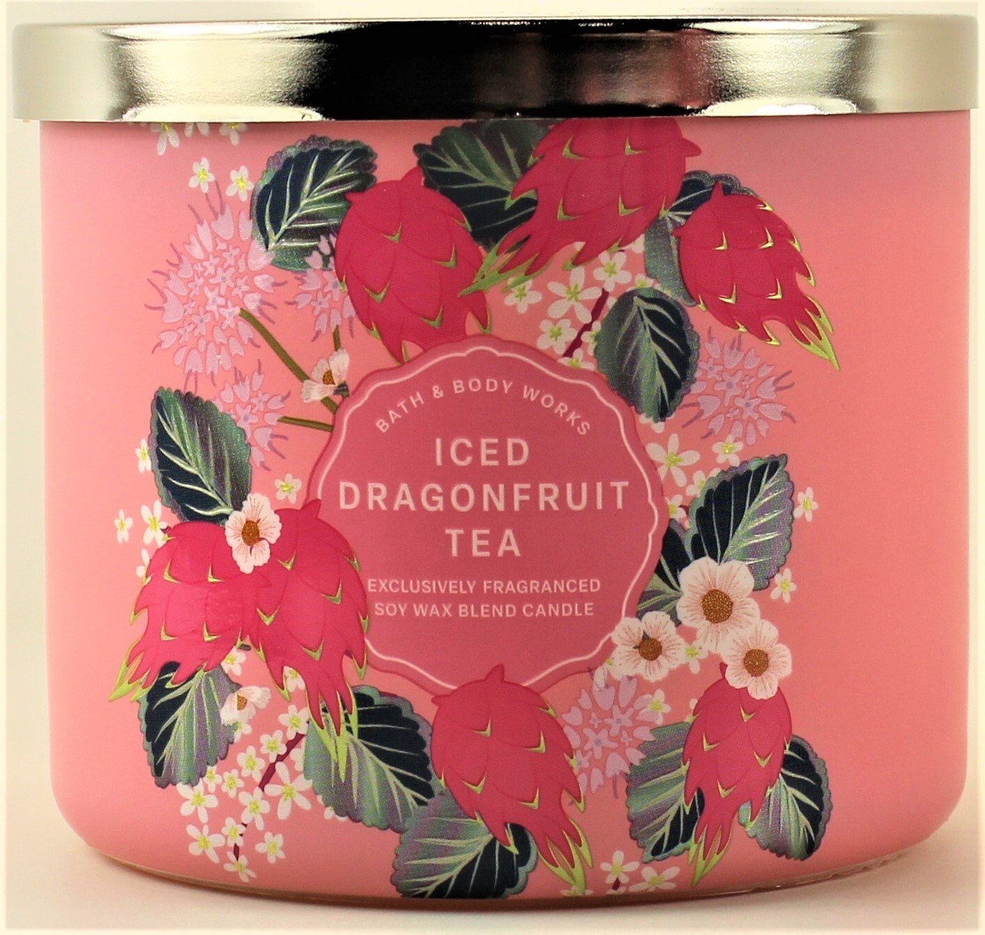 Bath & Body Works White Barn ICED DRAGONFRUIT TEA 3-Wick 14.5 Oz ...