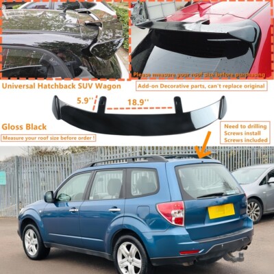 For 09-13 Subaru Forester Glossy Black GT Style Rear Roof Spoiler Wing ...