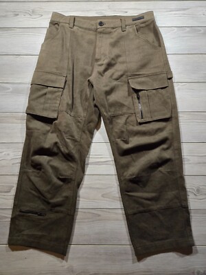 Black Tailor N-40 Moss Cargo Pants, Size 35x26.5 Brown Utility Baggy | eBay