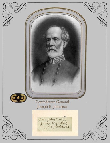 Civil War Confederate General Joseph E. Johnston Photo & Autograph | eBay
