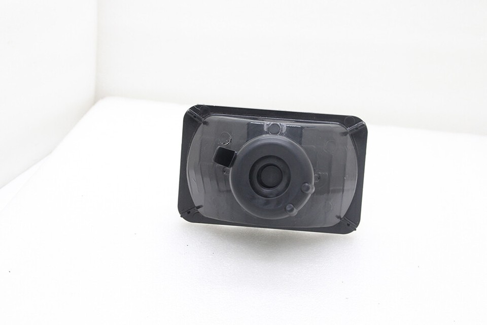 Pair 4" Inch 4x6 Clear Glass Lens Black Housing Semi Sealed Beam ...