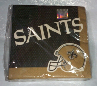 NFL New Orleans Saints Sports 6.5" by 6.5" Banquet Party Paper Luncheon ...