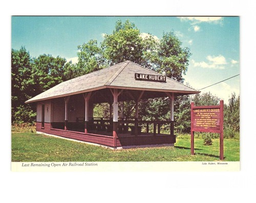 Lake Hubert Depot, Lake Hubert MN vintage postcard unposted | eBay
