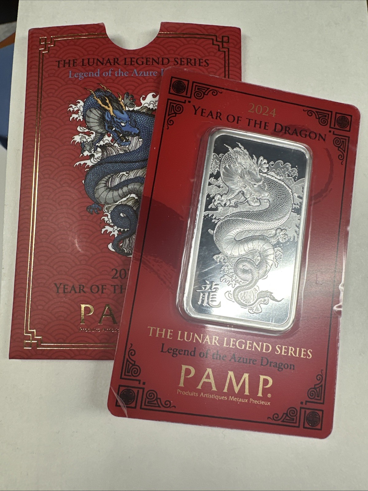 2024 Pamp Lunar Azure Dragon Silver Bar - 1 Oz | eBay