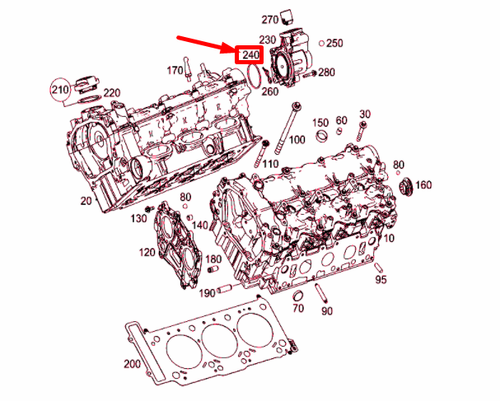 MERCEDES-BENZ ML W166 Zylinderkopfgehäuse O-Ring A0169975045 NEU ...