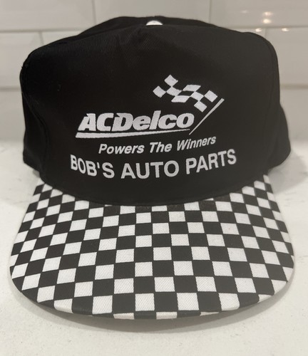 AC-Delco Vintage Bob’s Auto Parts Adjustable Snapback Racing Flag Bill ...