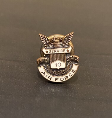 Original US Air Force 10 Year Service Pin | eBay