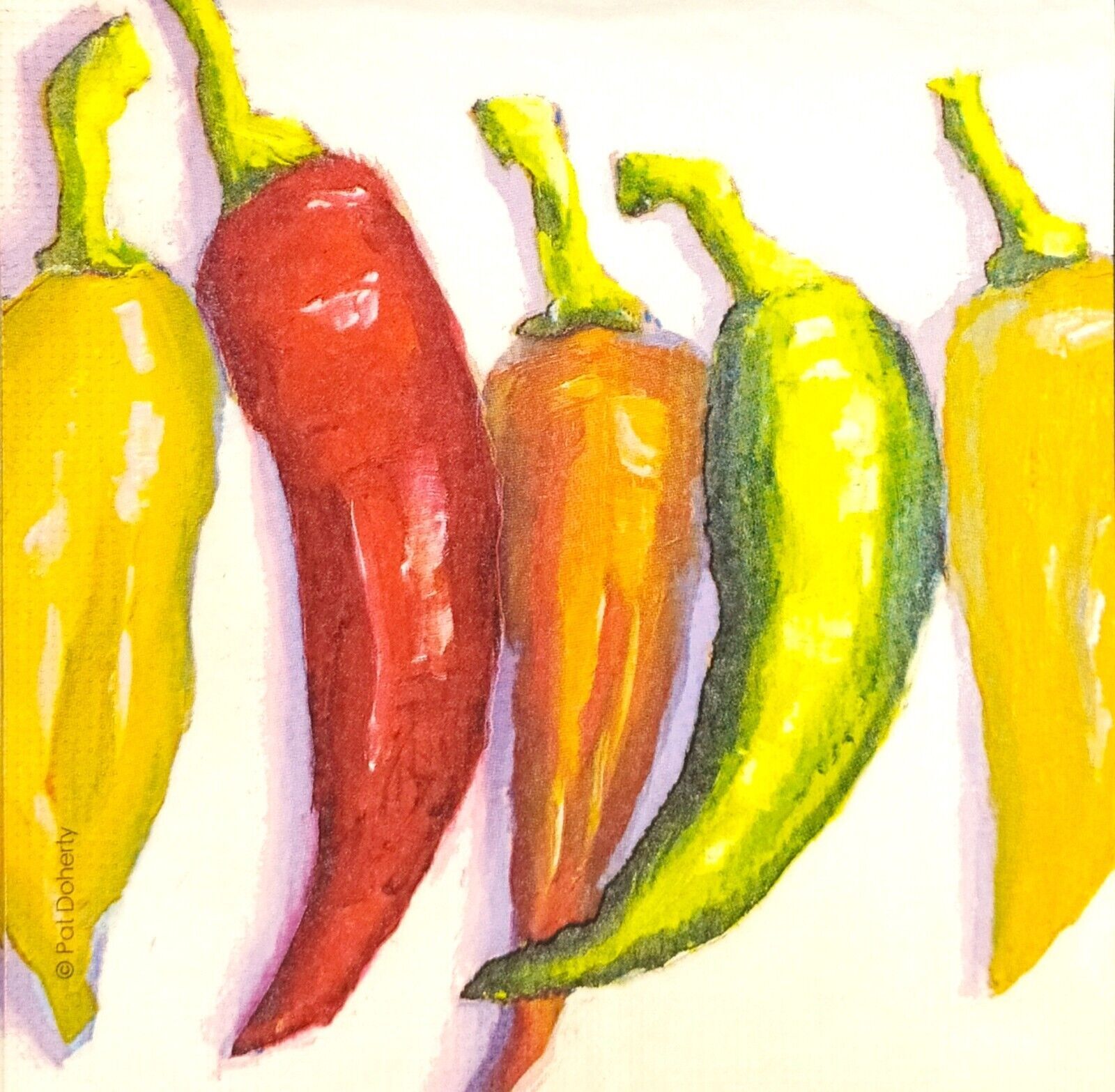 R928# 3x Single Paper Napkins For Decoupage Hot Spicy Chilli Pepper ...