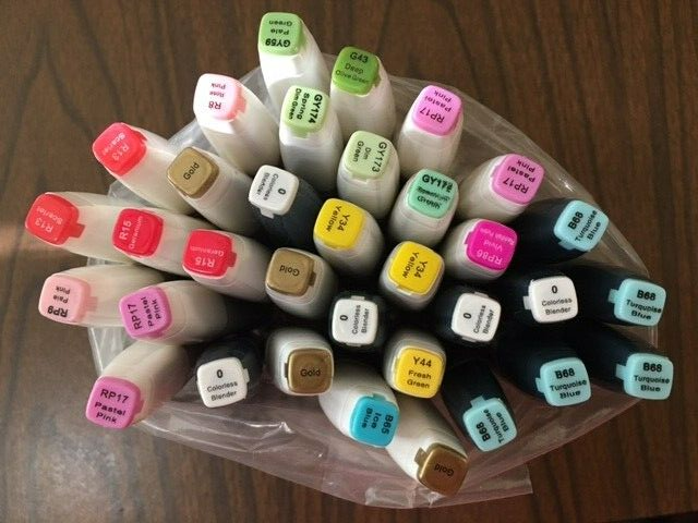 Lot of 34 Dual Tip Art Markers - Concept | eBay