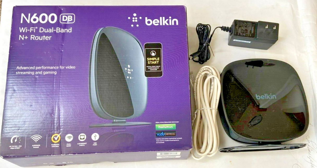 Belkin N600 300 Mbps 1-Port 10/100 Wireless N Router | eBay
