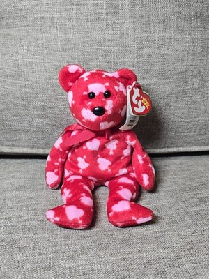 TY CUPID'S BOW the BEAR BEANIE BABY - With Tags | eBay