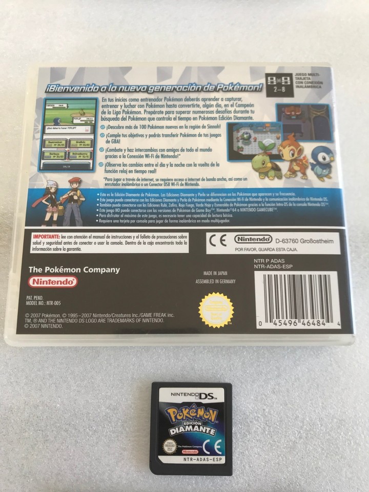 🇪🇸 Pokémon Edicion Diamante ESPAÑOL 100% ORIGINAL Nintendo DS (diamond ...
