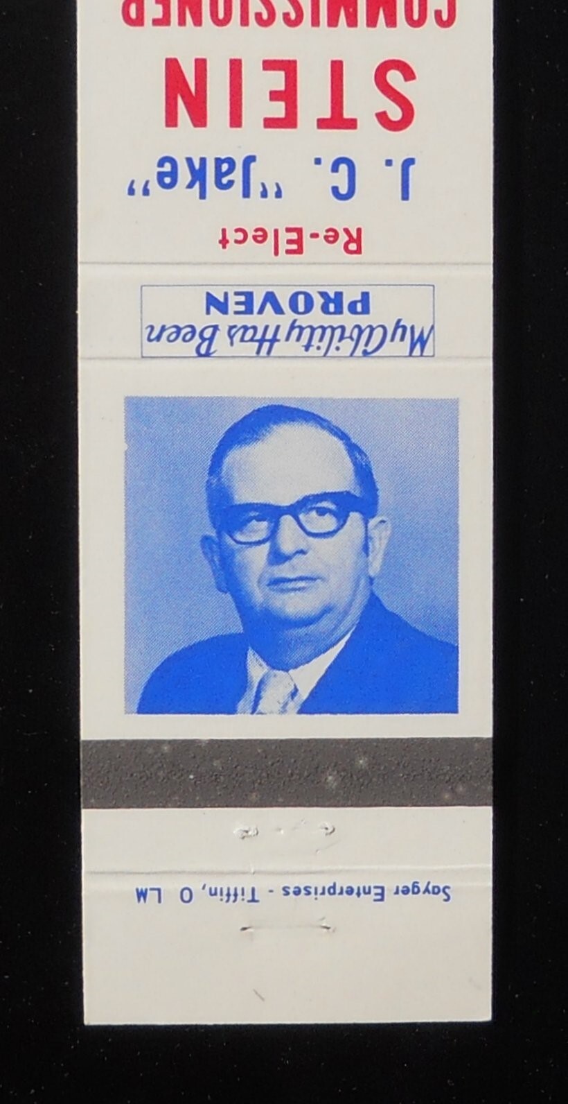 1976? VOTE Re-Elect J. C. Jake Stein Commissioner Seneca County Tiffin ...