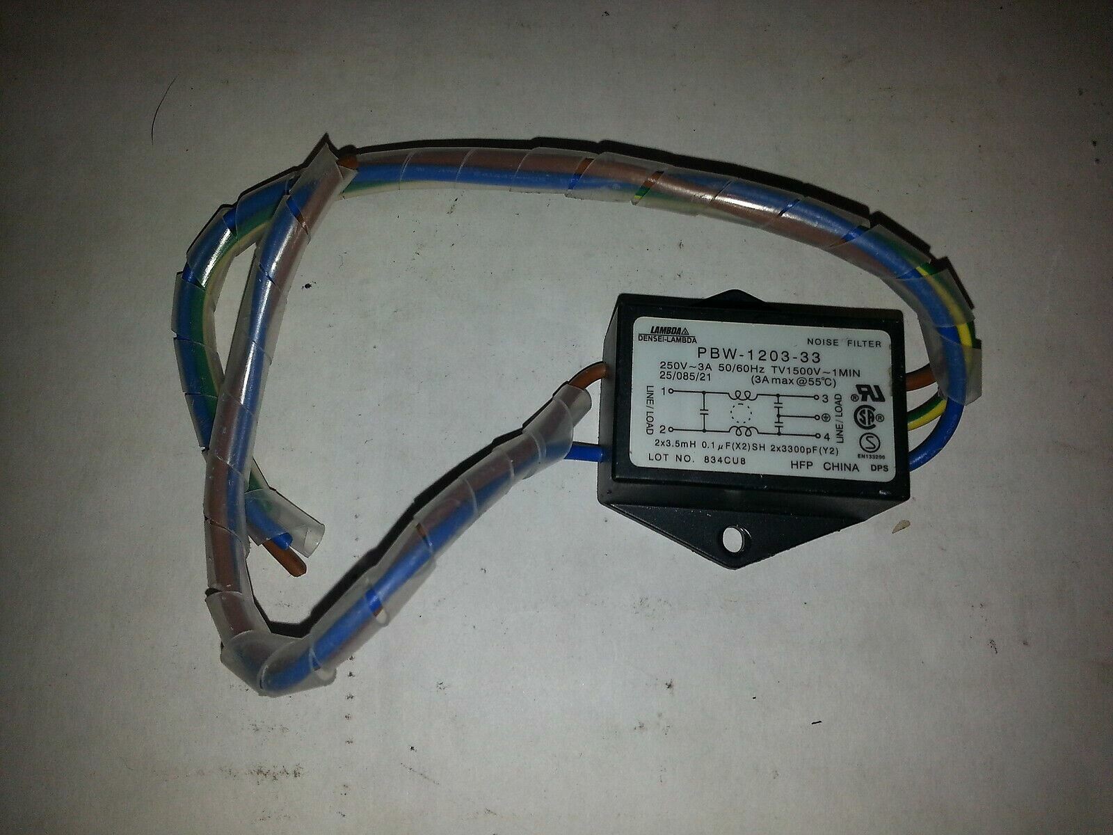 LAMBDA PBW-1203-33 250V-3A 50/60HZ TV1500V-1MIN 25/085/21 834CUB | eBay