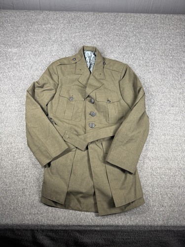 USMC Saco Uniforms Marine Core Alpha Dress Jacket Mens 42 Long Belted ...