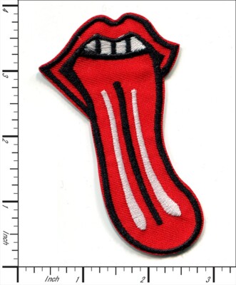 25 Pcs Embroidered Iron on patches Rolling Stones Music Long 55x97mm ...