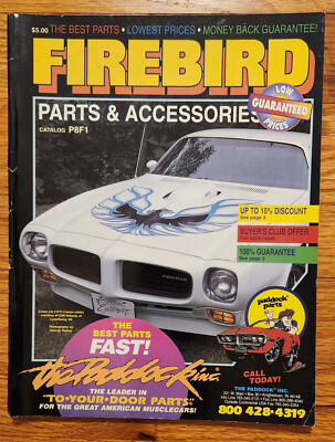 Paddock's Firebird Parts Catalog P8F1 1998 Musclecar Parts ...