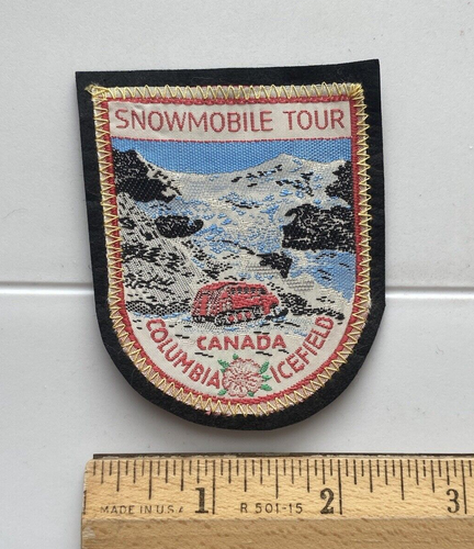 Columbia Icefield Canadian Rockies Snowmobile Tour Woven Black Felt ...