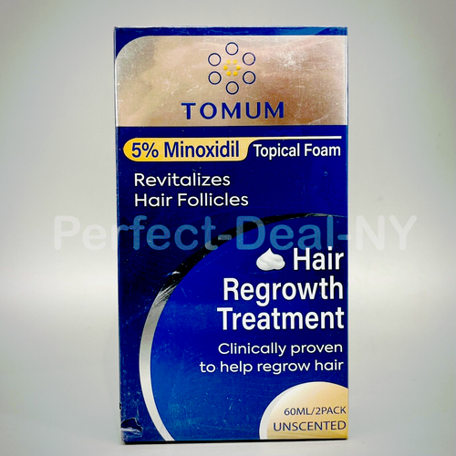 TOMUM Topical Foam Hair Regrowth Treatment Unscented 1PK x 60ml Exp 5/ ...