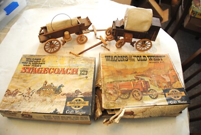 WAGON MASTERS MODEL KITS STAGECOACH, ORE WAGON, COVERED WAGON, CHUCK ...