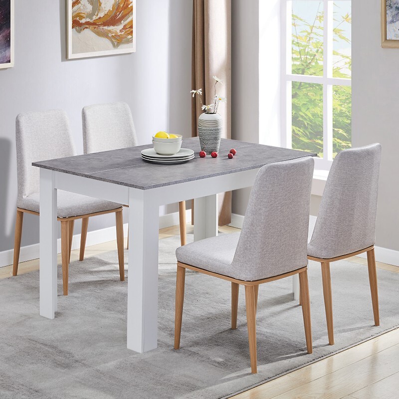 Dining Table Wood Rectangular Kitchen Dining Room 4 Seaters 120*80*75 ...
