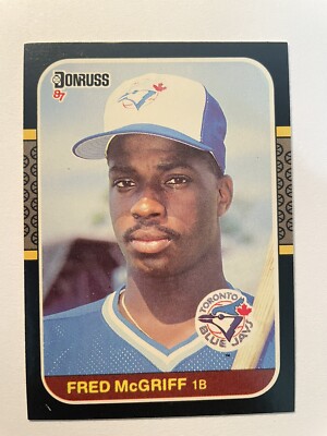 🔥1987 Donruss Baseball #621 Fred McGriff Rookie Card RC HOF Toronto ...